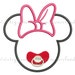 Cute cubby mouse Applique Design for Embroidery by mouselandia