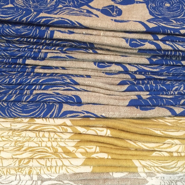 Screen Printed Linens and Wrapping Paper by BonnieKayeStudio