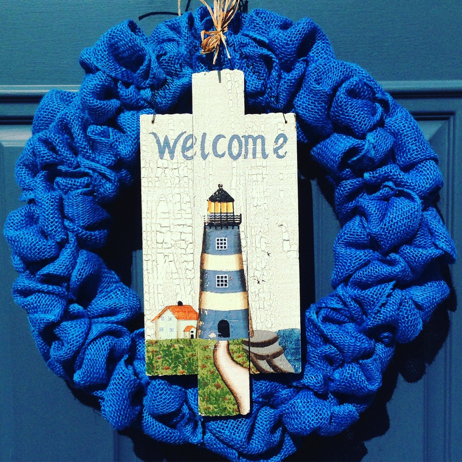 Lighthouse Theme Wreath Beach Theme Wreath Beach House