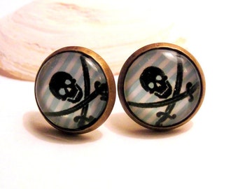 Pirate earrings | Etsy