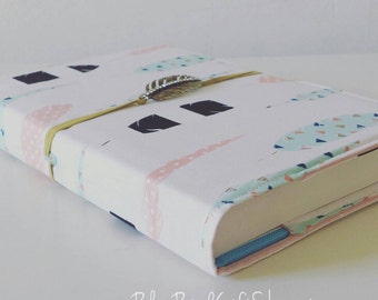 Refillable Reusable Fabric Notebook Cover by BlueBirdGiftShop