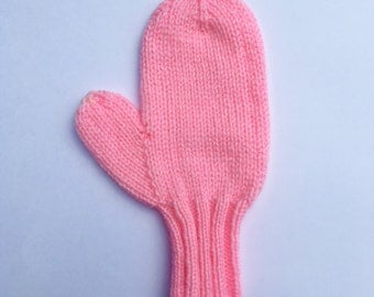 Pink mittens | Etsy