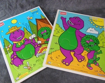Barney puzzle | Etsy