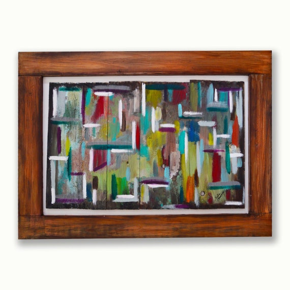Wood wall art Original fine art on wood large by WoodScapeArt