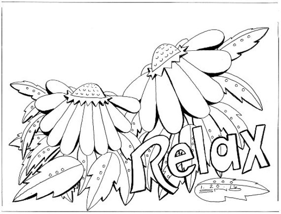 Relax Daisy Drawing by AquariusApothecary on Etsy