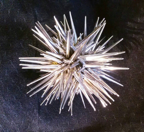 Huge Chrome Spikey Ball Large Spike Sphere Space by CouldnotKeep