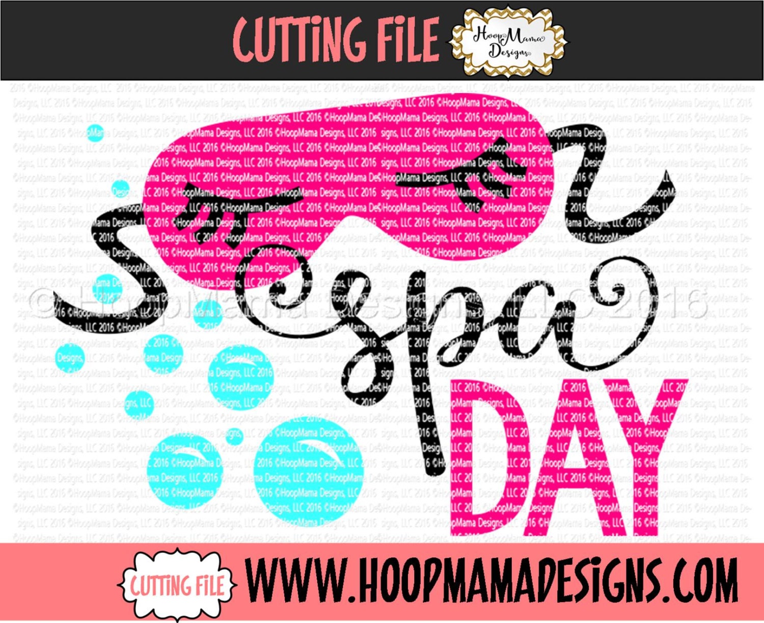 Spa Day SVG DXF eps and png Files for Cutting Machines Cameo