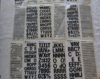 Rub on letters | Etsy