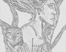 Unique crone art related items | Etsy