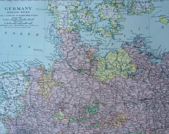 Unique vintage germany map related items | Etsy