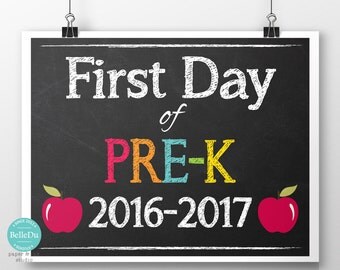 First day of pre k | Etsy