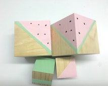 Unique pastel baby blocks related items | Etsy