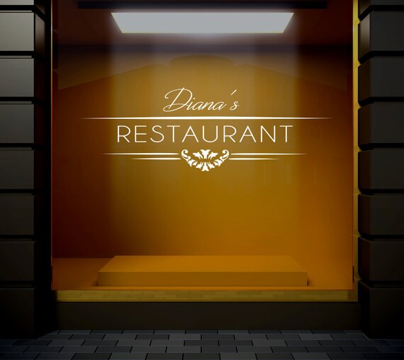 Storefront window decal Personalized Logo by JSCustomSignDecor