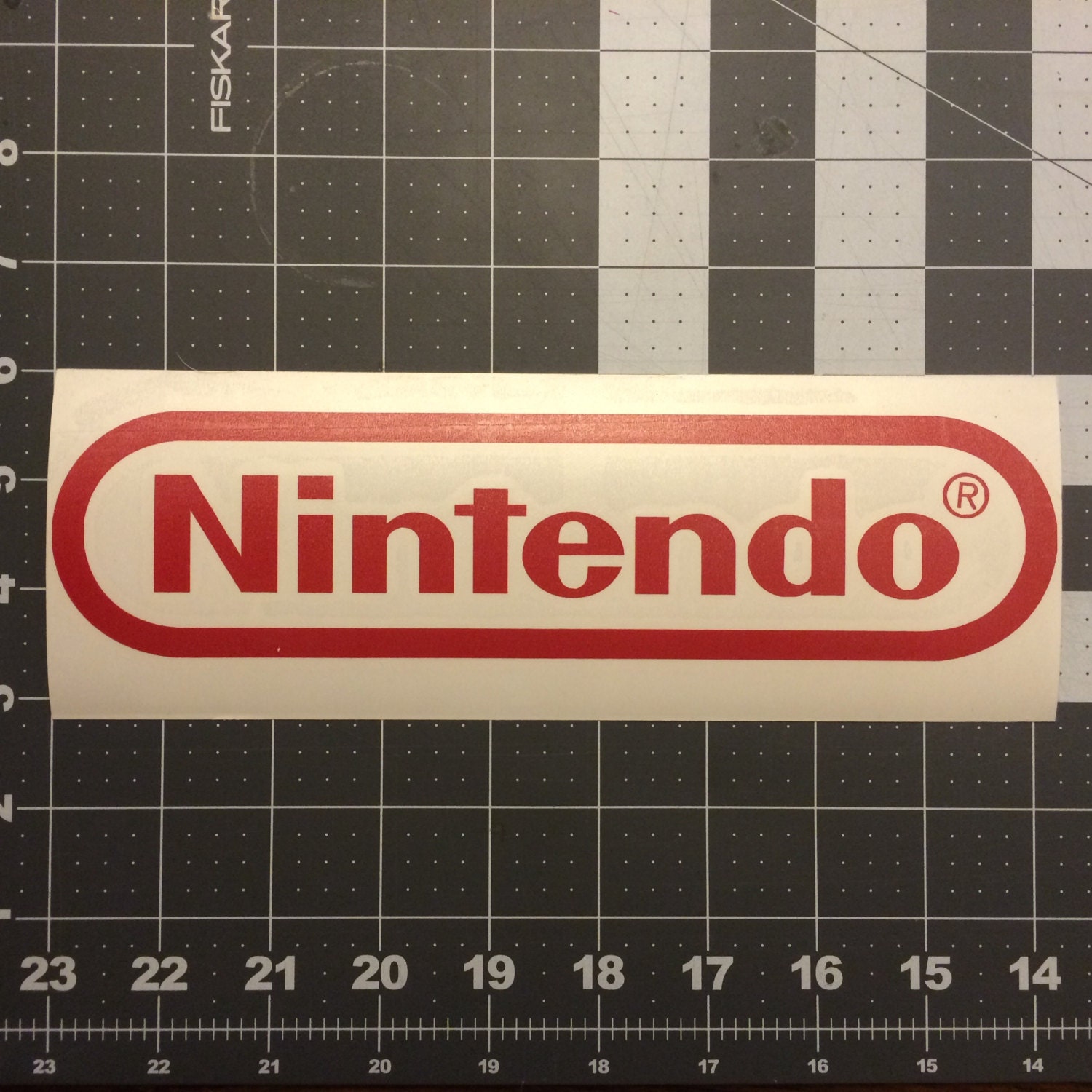 NES Nintendo Logo Vinyl Decal 8 Bit Retro Gaming
