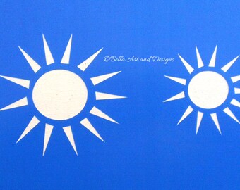 Sun stencil | Etsy