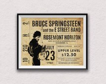 Unique bruce springsteen related items | Etsy
