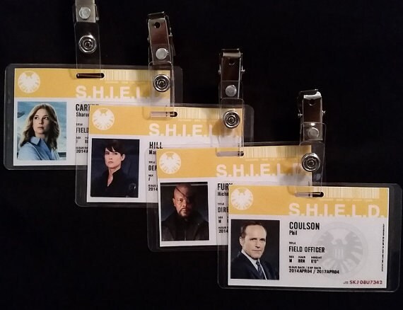 Shield Agent ID Badges from Marvel Movies