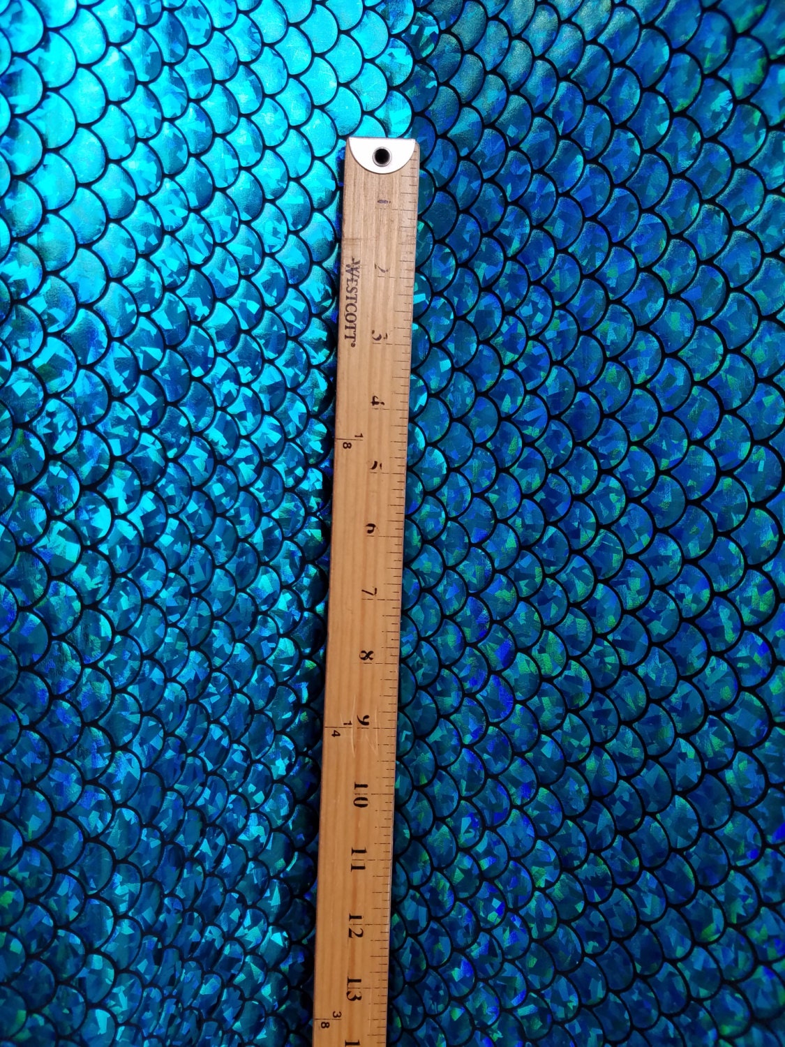 Mermaid Fabric Hologram Fish Scales Stretch Spandex