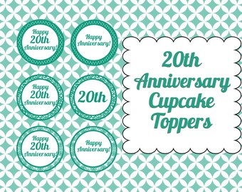 NERD Party Circles & Cupcake Toppers Instant Printable