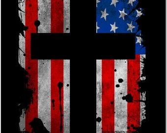 Unique flag cross decal related items | Etsy