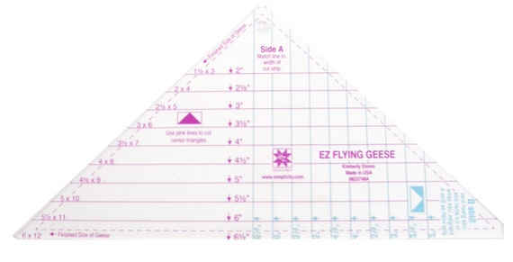 Tri-Recs Tools Triangle Rulers Acrylic Quilting Template