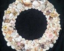 Unique shell wreath related items | Etsy