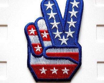 Peace sign patch | Etsy