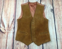 Unique tan leather vest related items | Etsy