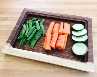 Wood snack tray | Etsy
