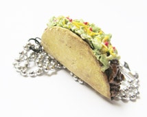 Unique taco necklace related items | Etsy