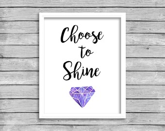 Choose to shine | Etsy