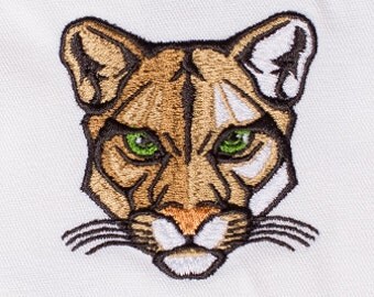 Cougar embroidery | Etsy