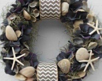 Sea shell wreath | Etsy