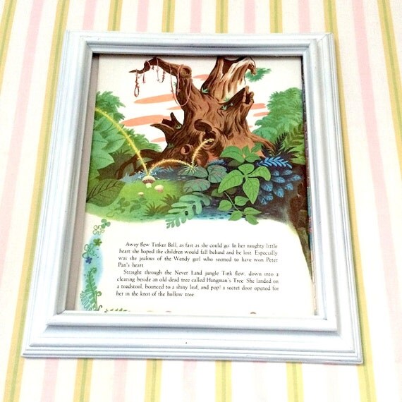 9x12 Vintage Peter Pan Hangman's Tree Book by TheTenaciousTeacup