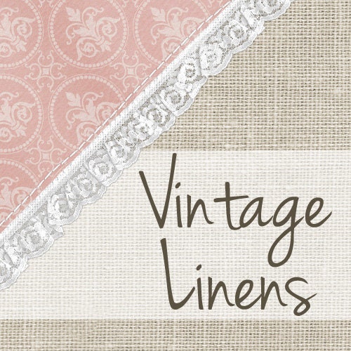 Vintage and Antique Linens by VintageLinens on Etsy