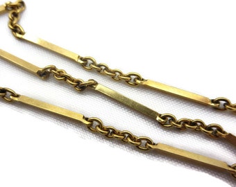 Items similar to Victorian Watch Chain Necklace. Wide Mesh. on Etsy