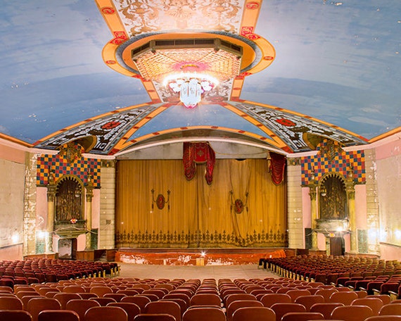 Abandoned Theater Photography Urban Decay Photograph Urbex