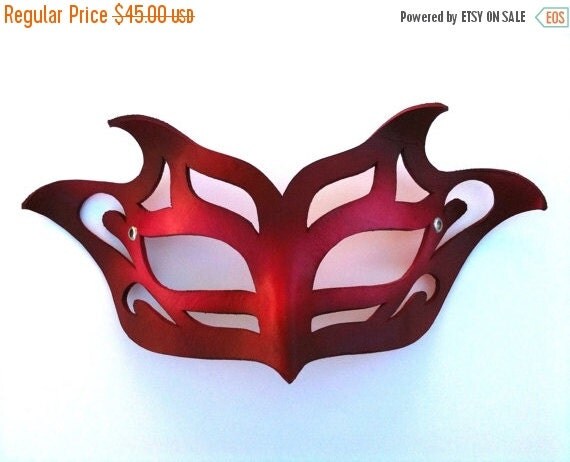 ON SALE Pixie Leather Mask by mrhydesleather on Etsy