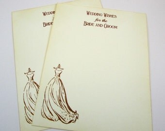 Unique wedding dress card related items | Etsy