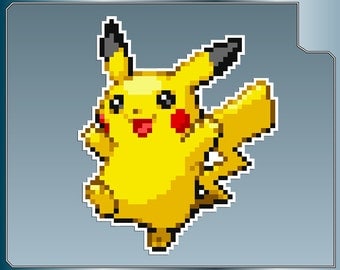 Pikachu sprite | Etsy