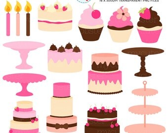 Cake stands clipart | Etsy