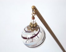 Popular items for blown glass for hair on Etsy