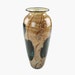 Vintage Rick Satava Art Glass Vase Iris on Gold Web