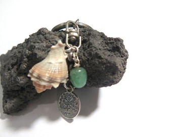 Sea shell keychain | Etsy