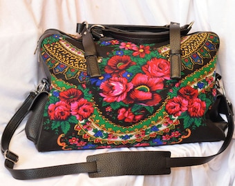 Floral print handbag | Etsy