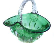 Unique glass serving bowl related items | Etsy