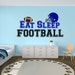 Football Wall Decal Eat Sleep Football Football by SignJunkies