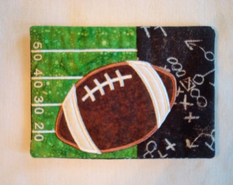 Football mug rug | Etsy