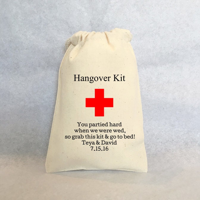 Hangover Kit Wedding hangover kit personalized wedding
