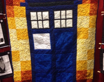 Unique tardis quilt related items | Etsy
